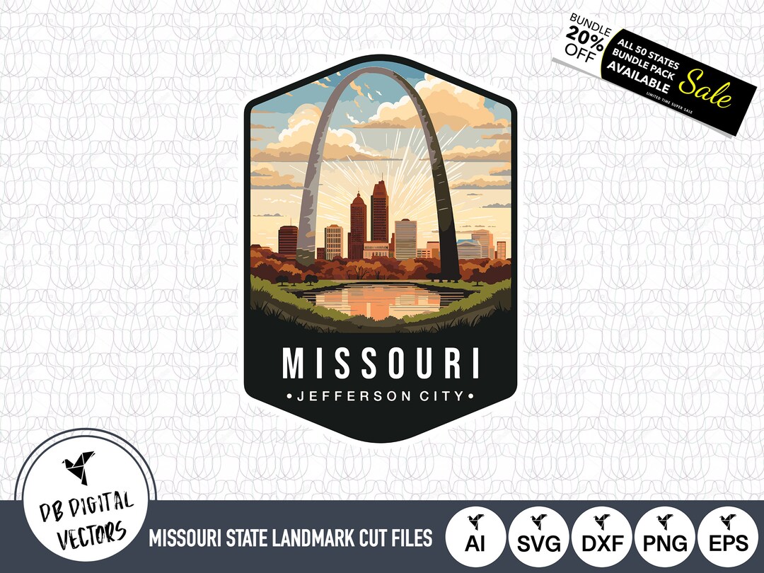 Missouri State Landmark SVG Files | Missouri Capital Cut Files ...