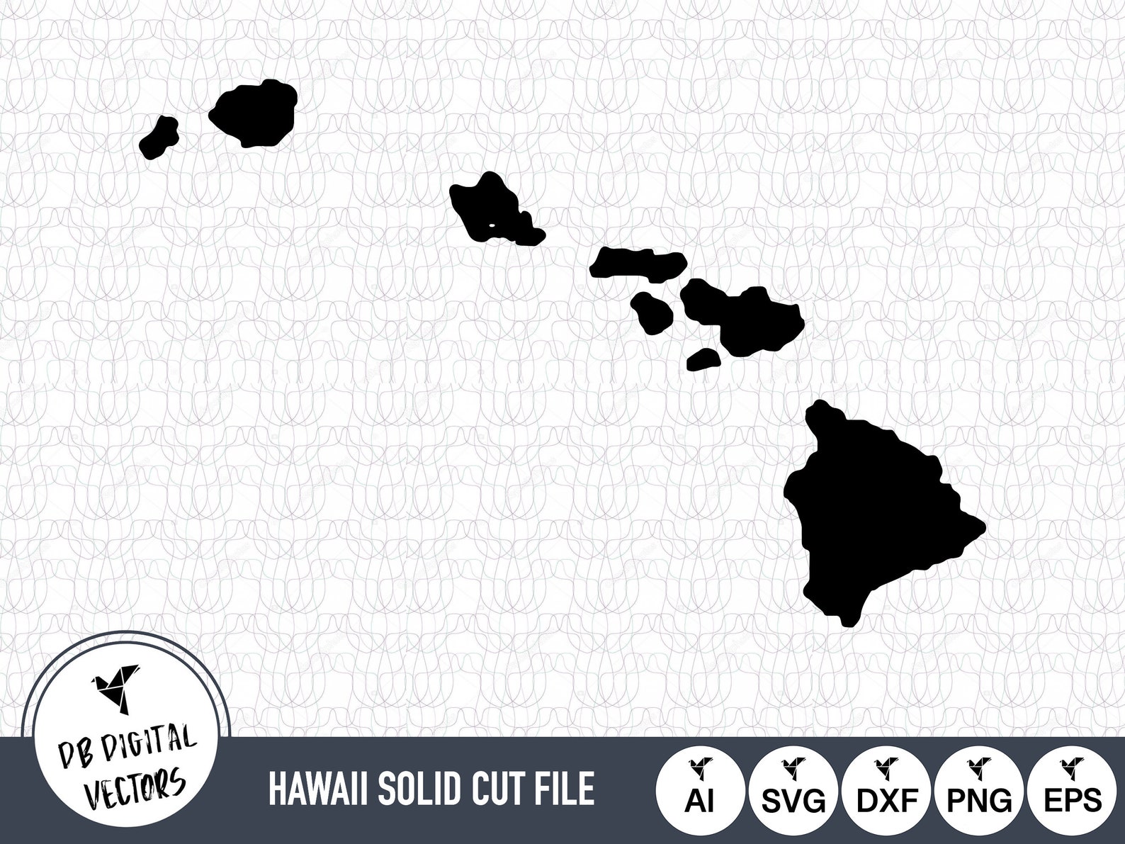 Hawaii Solid SVG Files Hawaii Cut Files United States of - Etsy