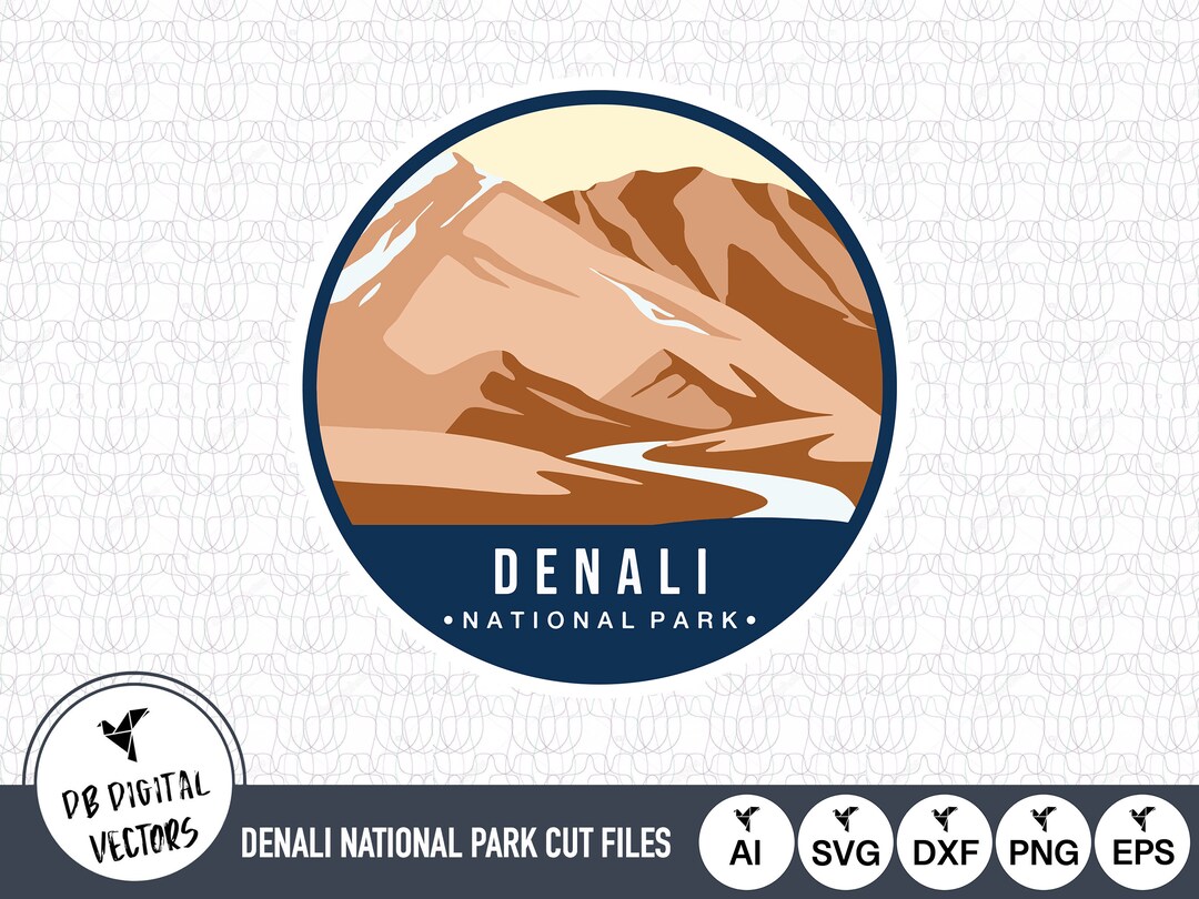 Denali National Park Outline SVG Cut Files (digital Download) - Etsy