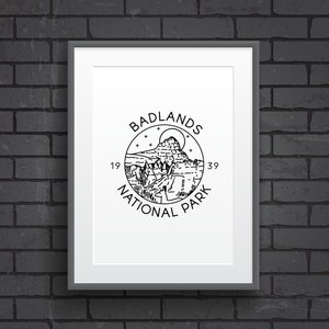 Plotterdatei Badlands National Park Outline | Badlands National Park ...