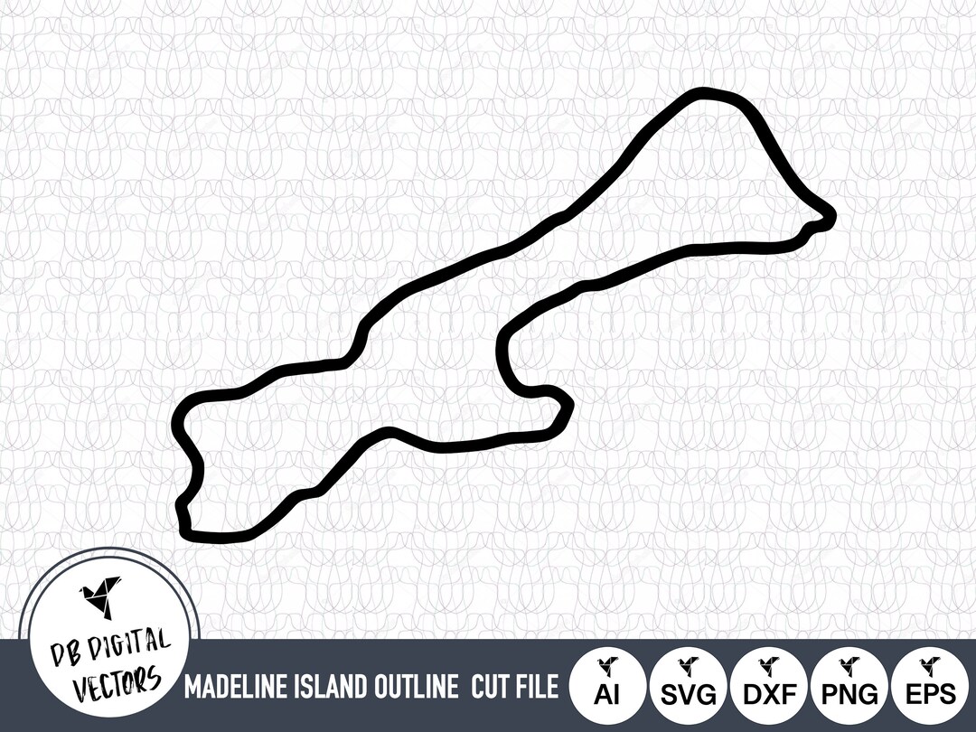 Madeline Island Outline SVG Cut Files (digital Download) - Etsy