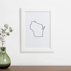 Wisconsin Outline SVG Files | Wisconsin Cut Files | United States of ...
