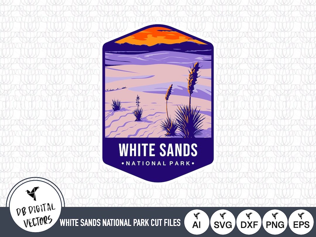 White Sands National Park Emblem SVG Files | White Sands National Park ...