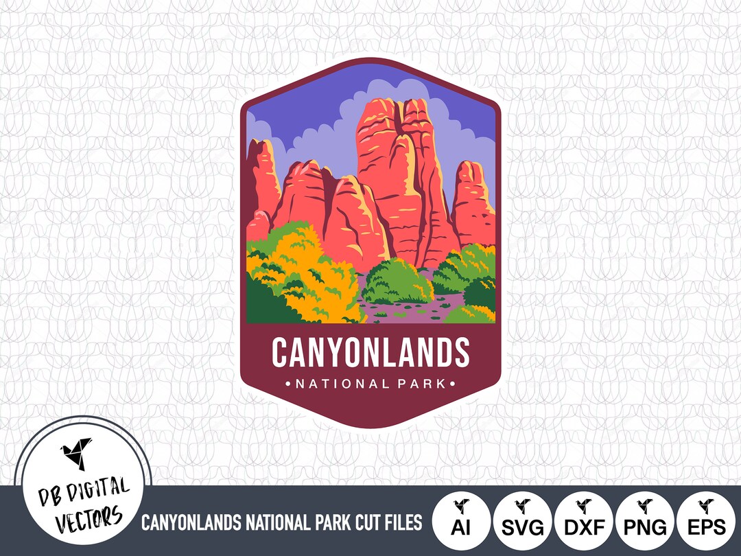 Canyonlands National Park Outline SVG Cut Files (digital Download) - Etsy