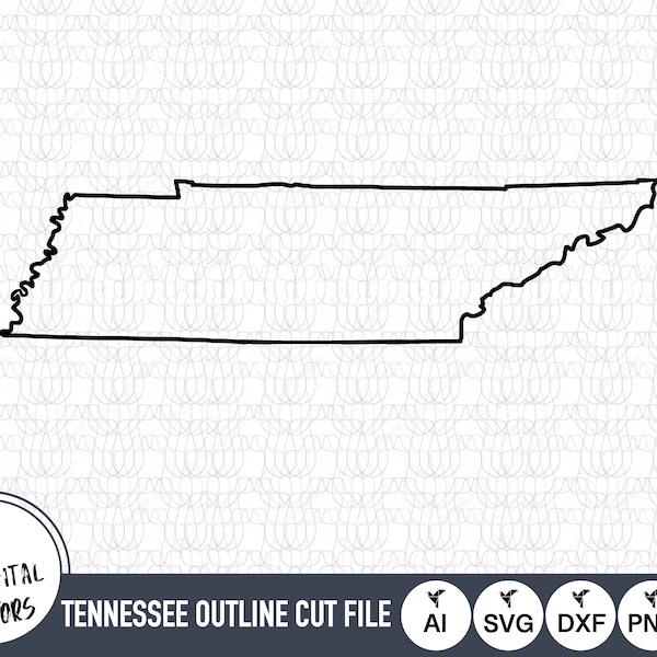 Tennessee Outline - Etsy