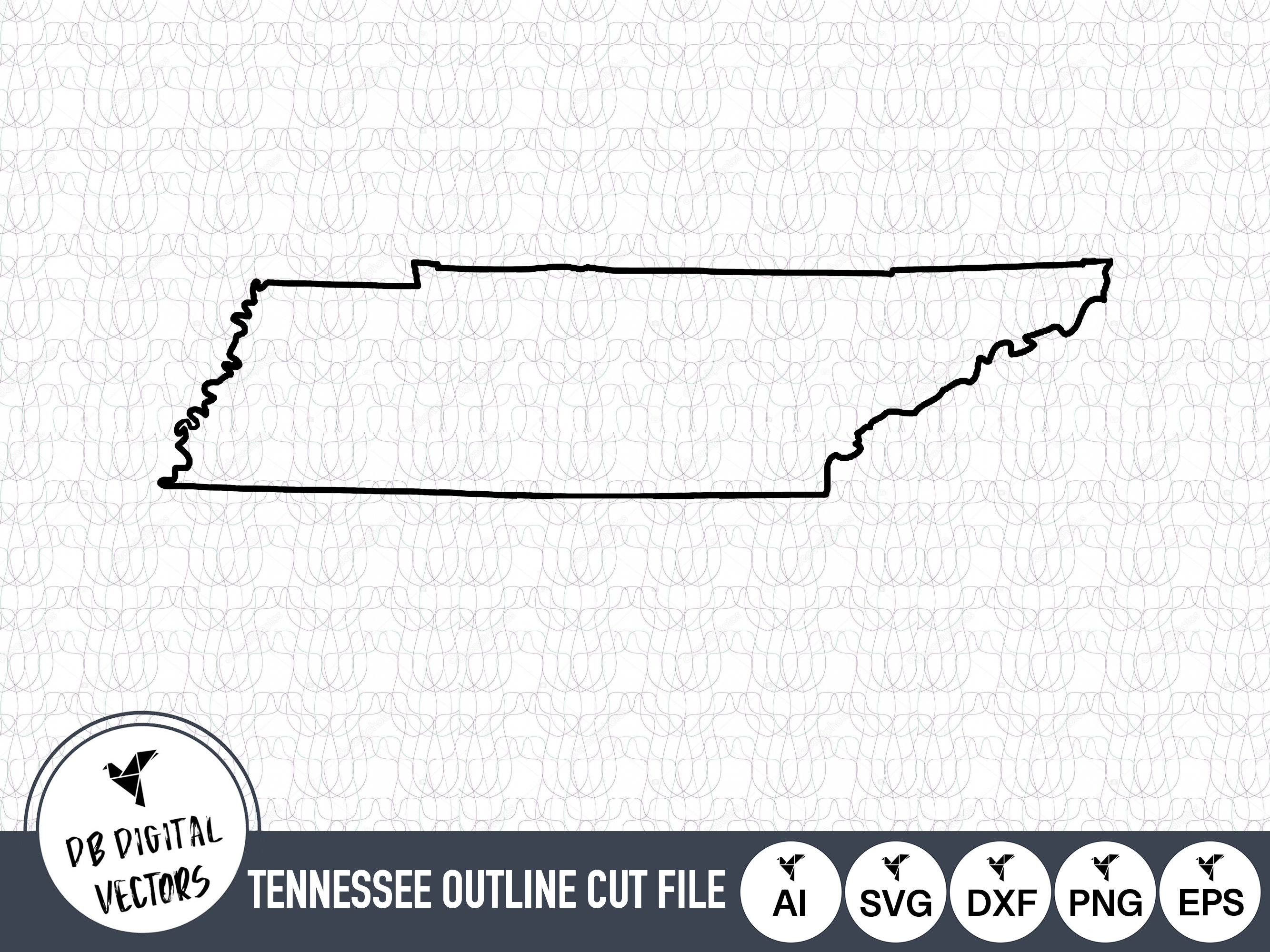 Tennessee Outline SVG Files Tennessee Cut Files United - Etsy