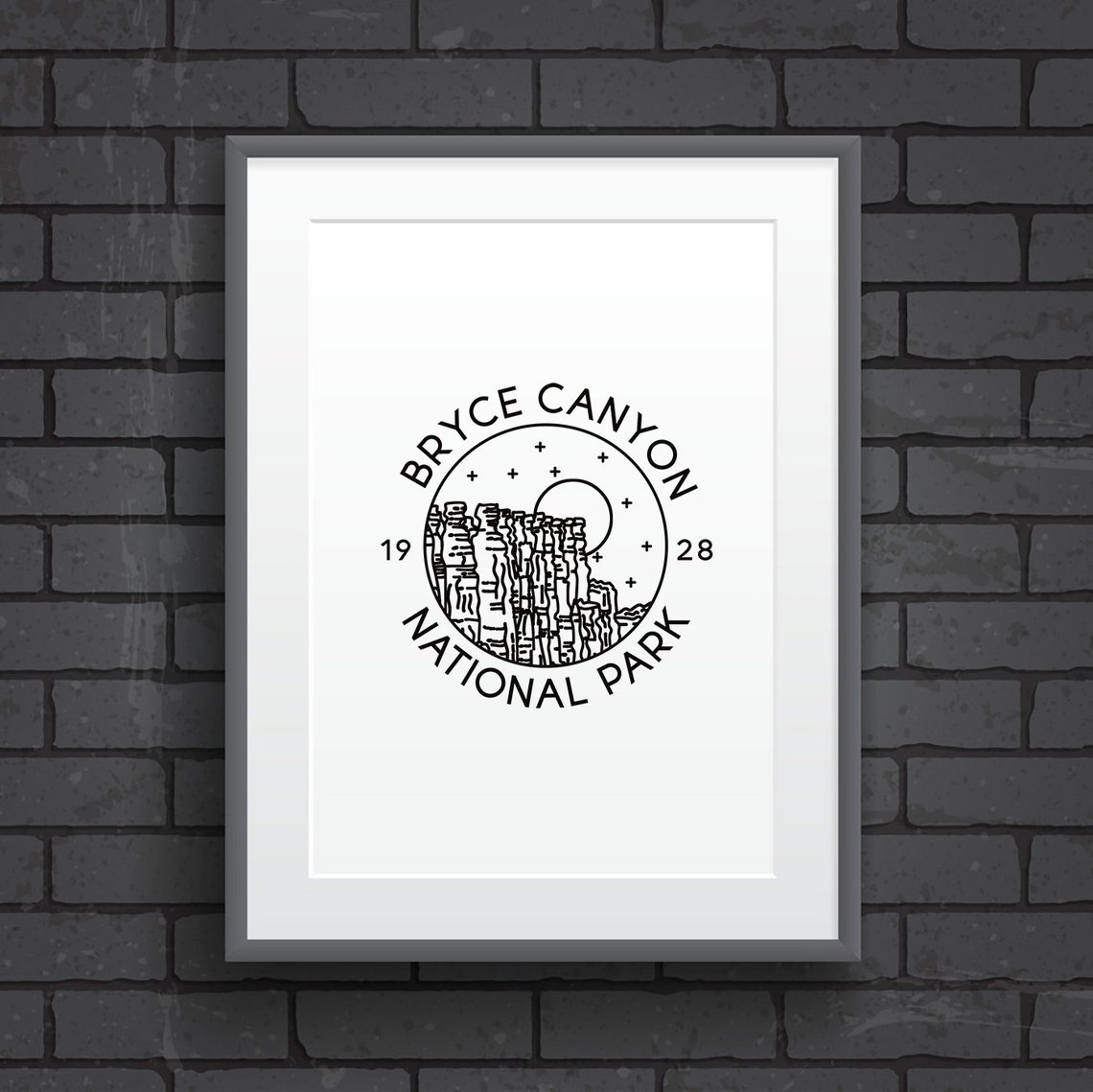 Bryce Canyon National Park Outline SVG Files Bryce Canyon - Etsy