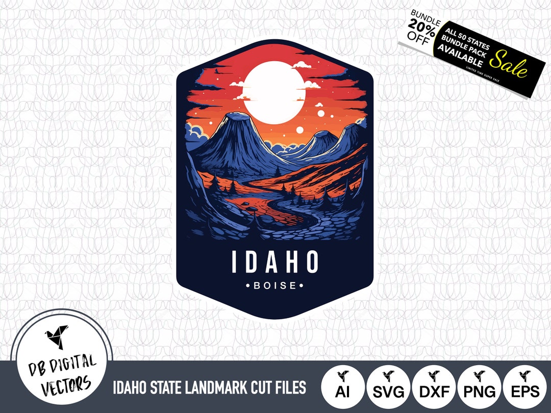 Idaho Landmark Cut Files: Boise Capital, State Art (SVG, PNG, DXF) - Etsy