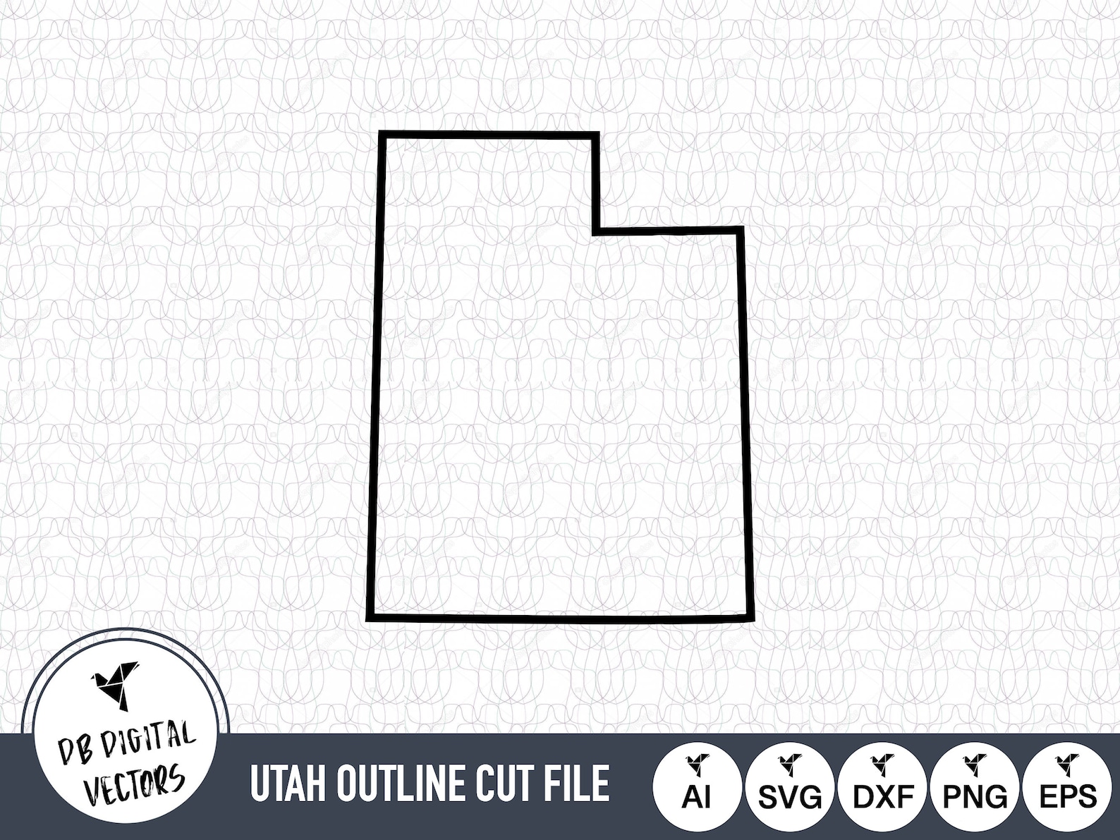 Utah Outline SVG Files Utah Cut Files United States of - Etsy