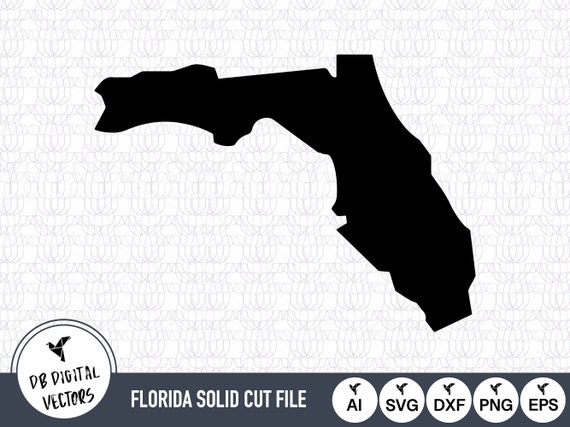 Florida Solid SVG Files Florida Cut Files United States of - Etsy