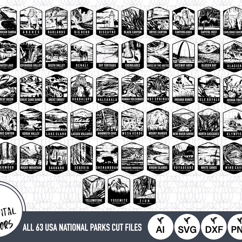 National Park Svg - Etsy