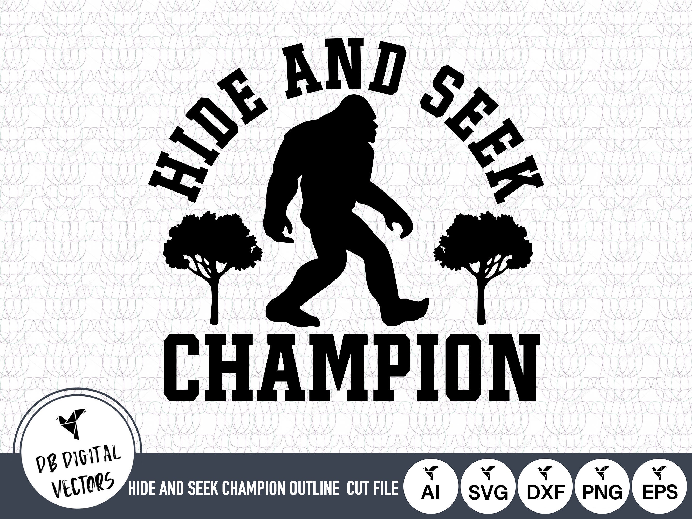 Hide and Seek Champion Outline SVG Files Hide and Seek - Etsy UK