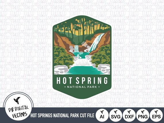 Hot Springs National Park Outline SVG Files Hot Springs - Etsy