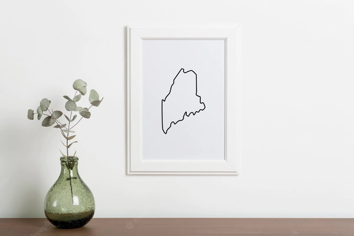 Maine Outline SVG Cut Files: Vector Map (digital Download) - Etsy UK
