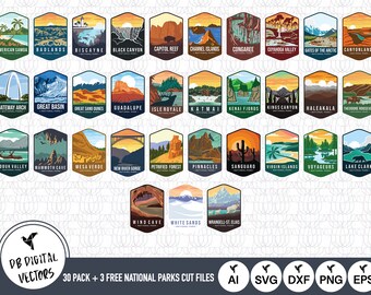 National Parks Clip Art - Etsy