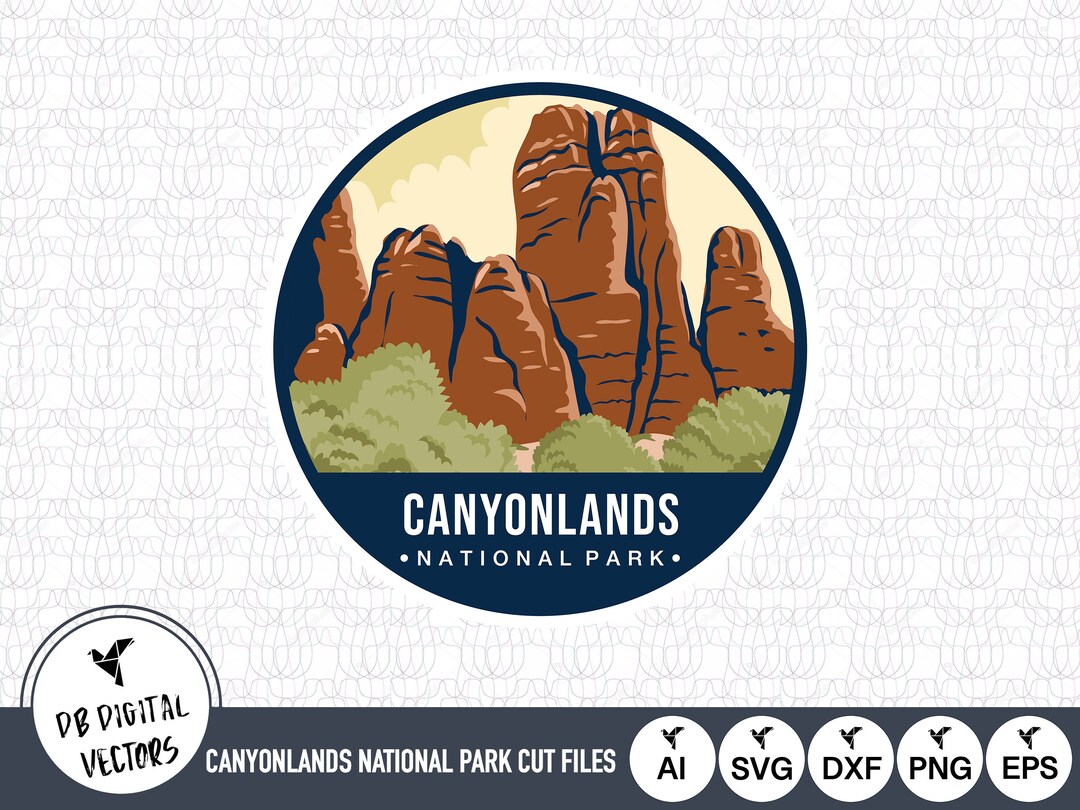 Canyonlands National Park Outline SVG Cut Files (digital Download) - Etsy