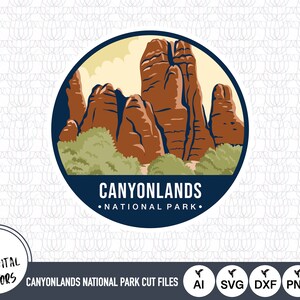 Canyonlands National Park Outline SVG Cut Files (digital Download) - Etsy