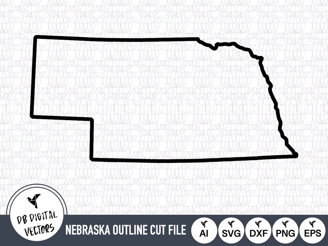 Nebraska Outline SVG Files Nebraska Cut Files United - Etsy