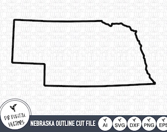 Nebraska Outline Svg - Etsy