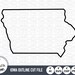 Iowa Outline SVG Files Iowa Cut Files United States of America Vector ...