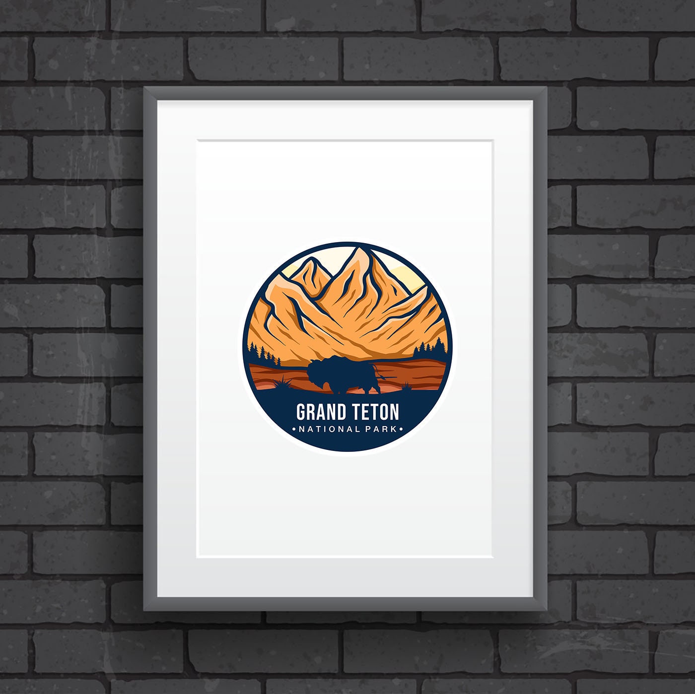 Grand Teton National Park Outline SVG Cut Files (digital Download) - Etsy