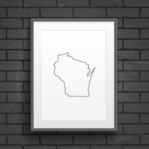 Wisconsin Outline SVG Files | Wisconsin Cut Files | United States of ...