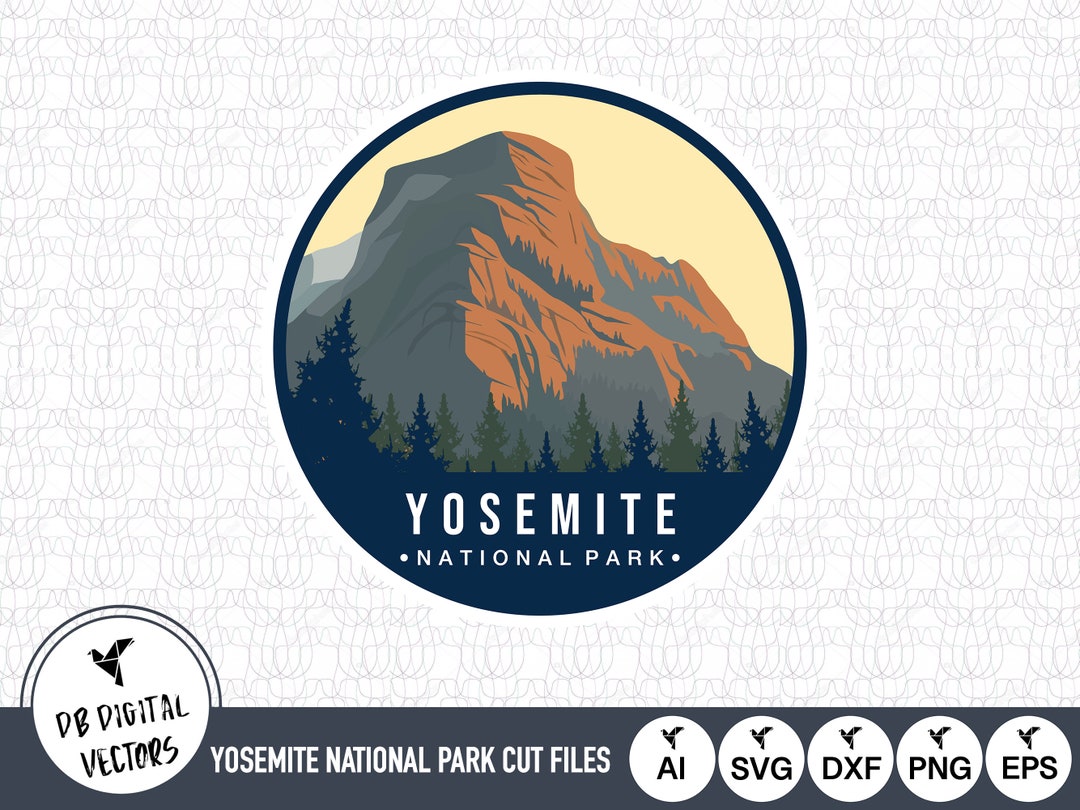 Yosemite National Park Outline SVG Files | Yosemite National Park Cut ...