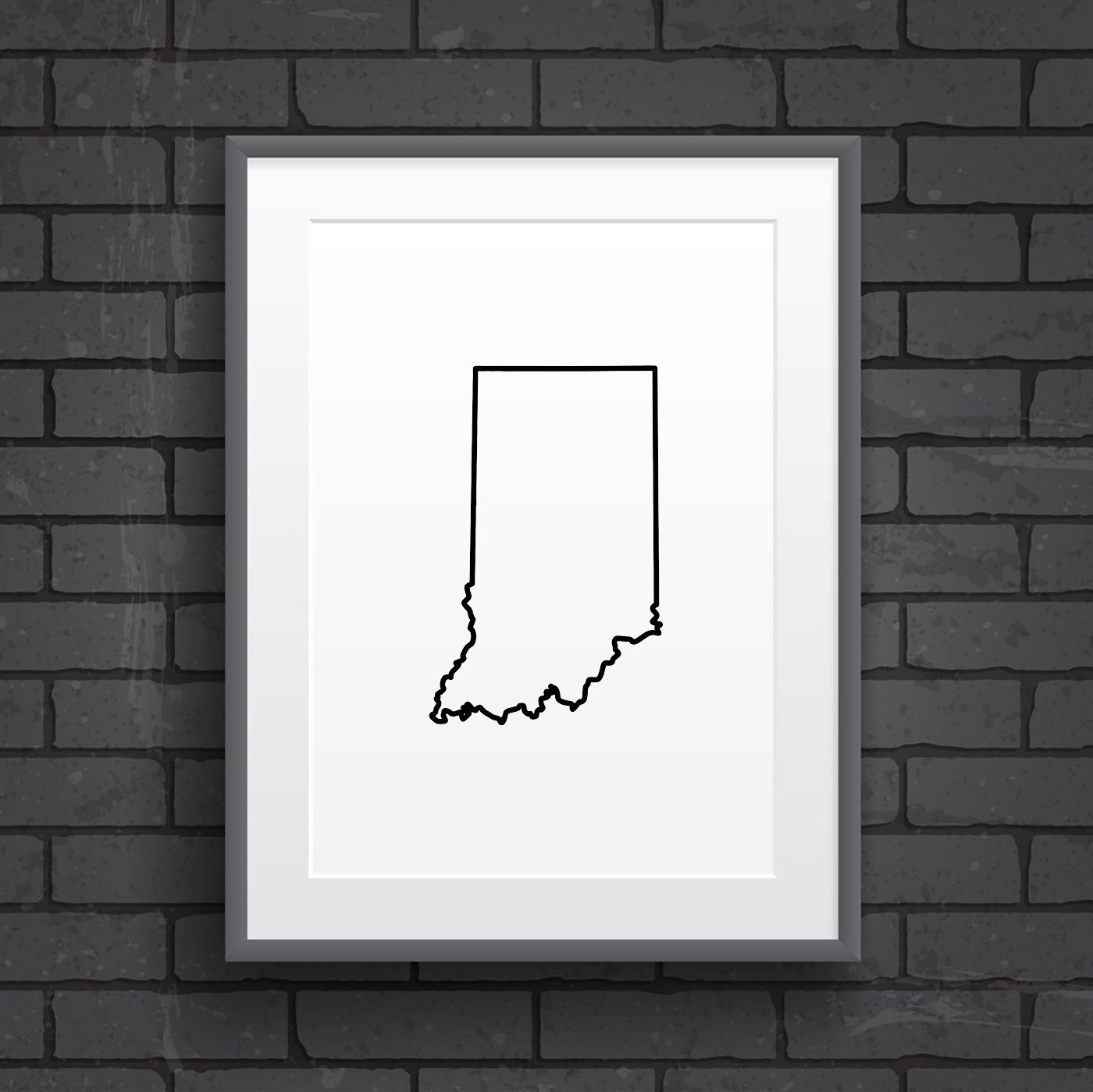 Indiana Outline SVG: Vector Cut Files (digital Download) - Etsy
