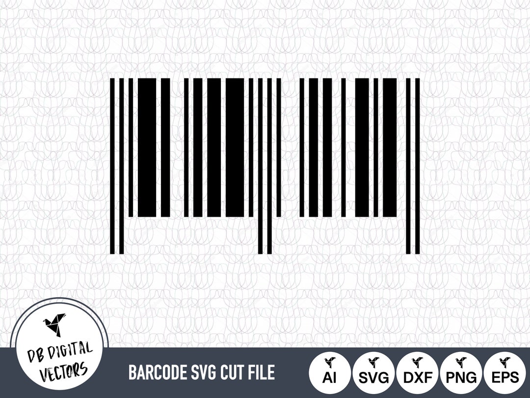 Barcode SVG Files Plain Barcode Cut Files Barcode Vector Files Plain ...