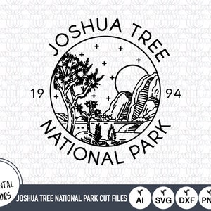 Joshua Tree National Park Outline SVG Files (digital Download) - Etsy