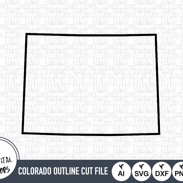 Map of Colorado - Etsy