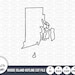 Rhode Island Outline SVG Files | Rhode Island Cut Files | United States ...