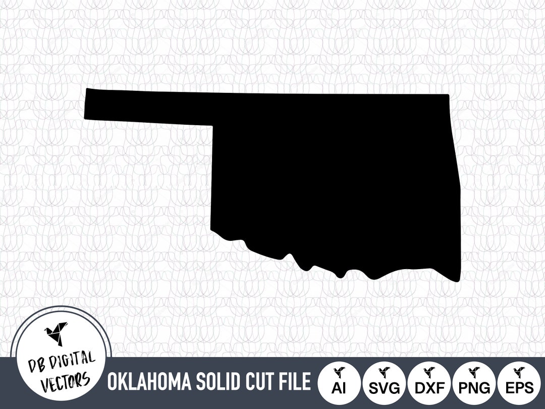 Oklahoma Solid SVG Files | Oklahoma Cut Files | United States of ...