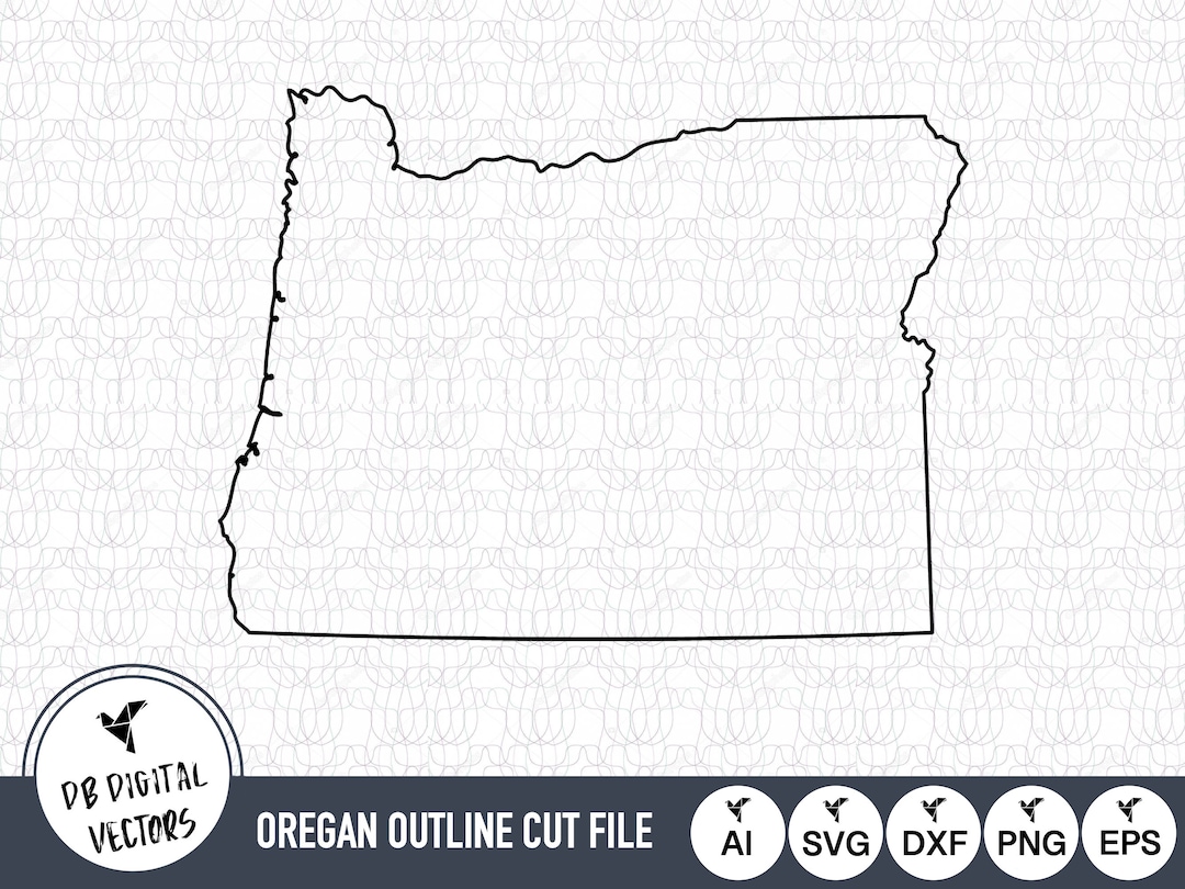 Oregon Outline SVG Files | Oregon Cut Files | United States of America ...