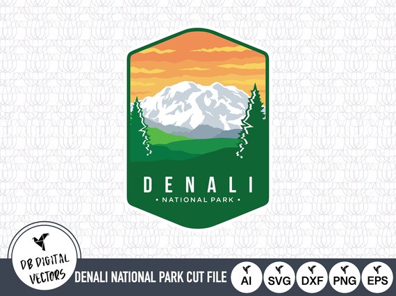 Denali National Park Outline SVG Files Denali National Park - Etsy