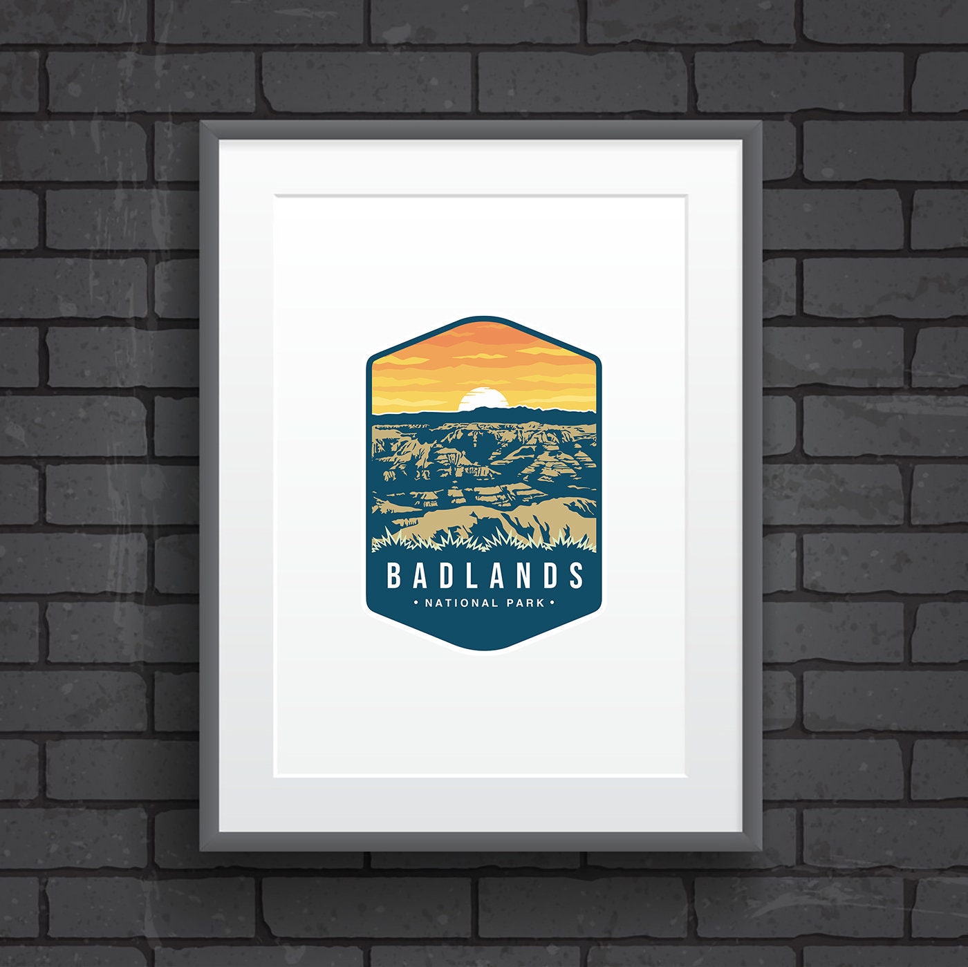 Badlands National Park Outline SVG Files Badlands National - Etsy Hong Kong