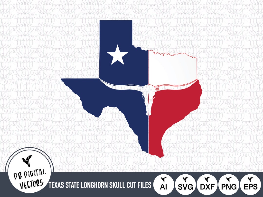 Texas Longhorn Flag SVG: State Pride Cut Files (digital Download) - Etsy