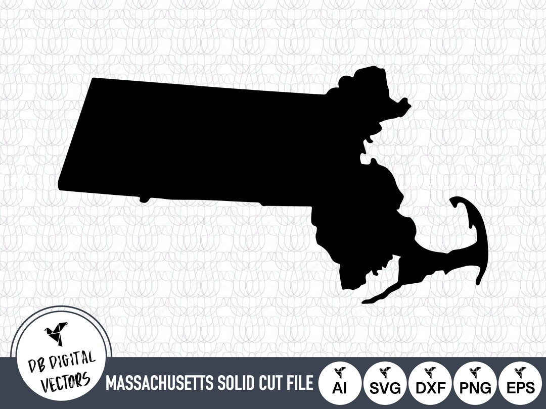 Massachusetts Solid SVG Files | Massachusetts Cut Files | United States ...
