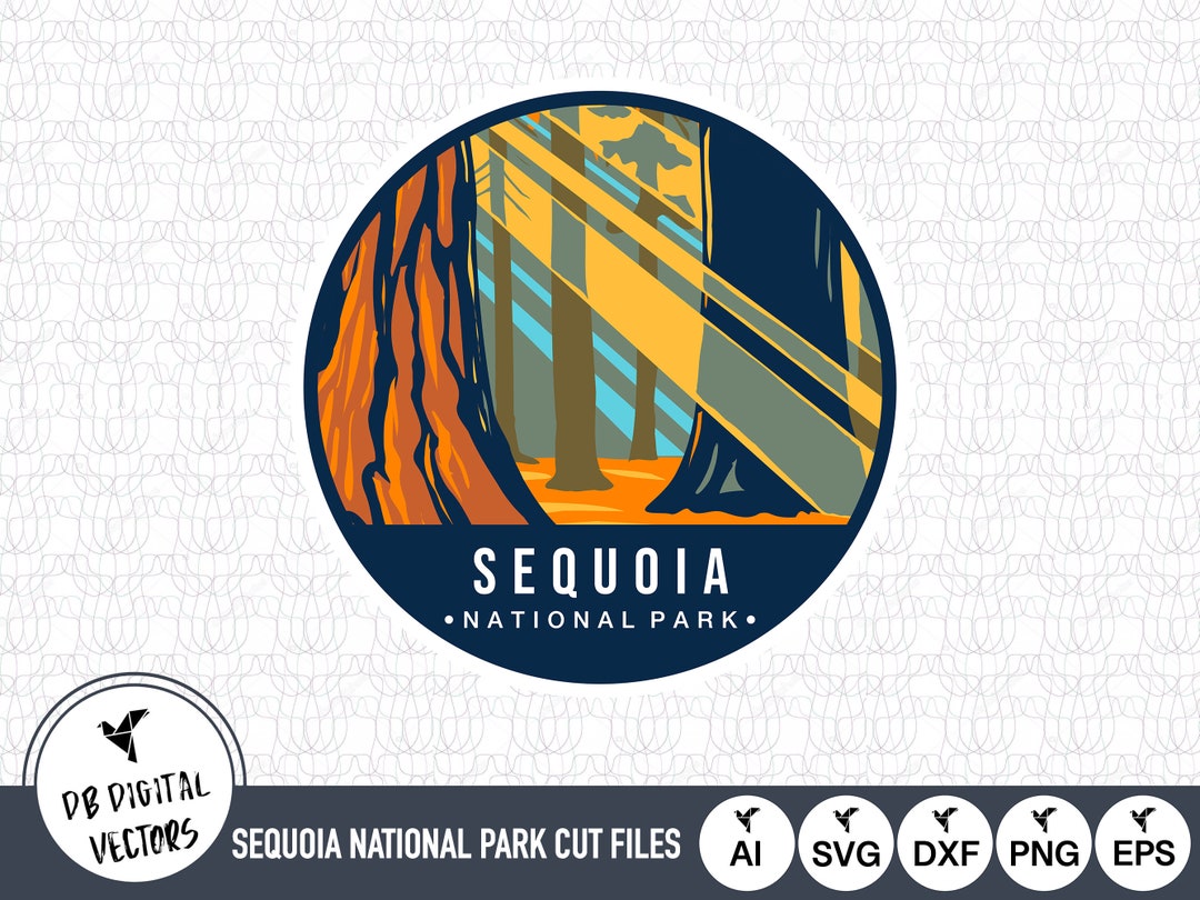 Sequoia National Park Outline SVG Files | Sequoia National Park Cut ...