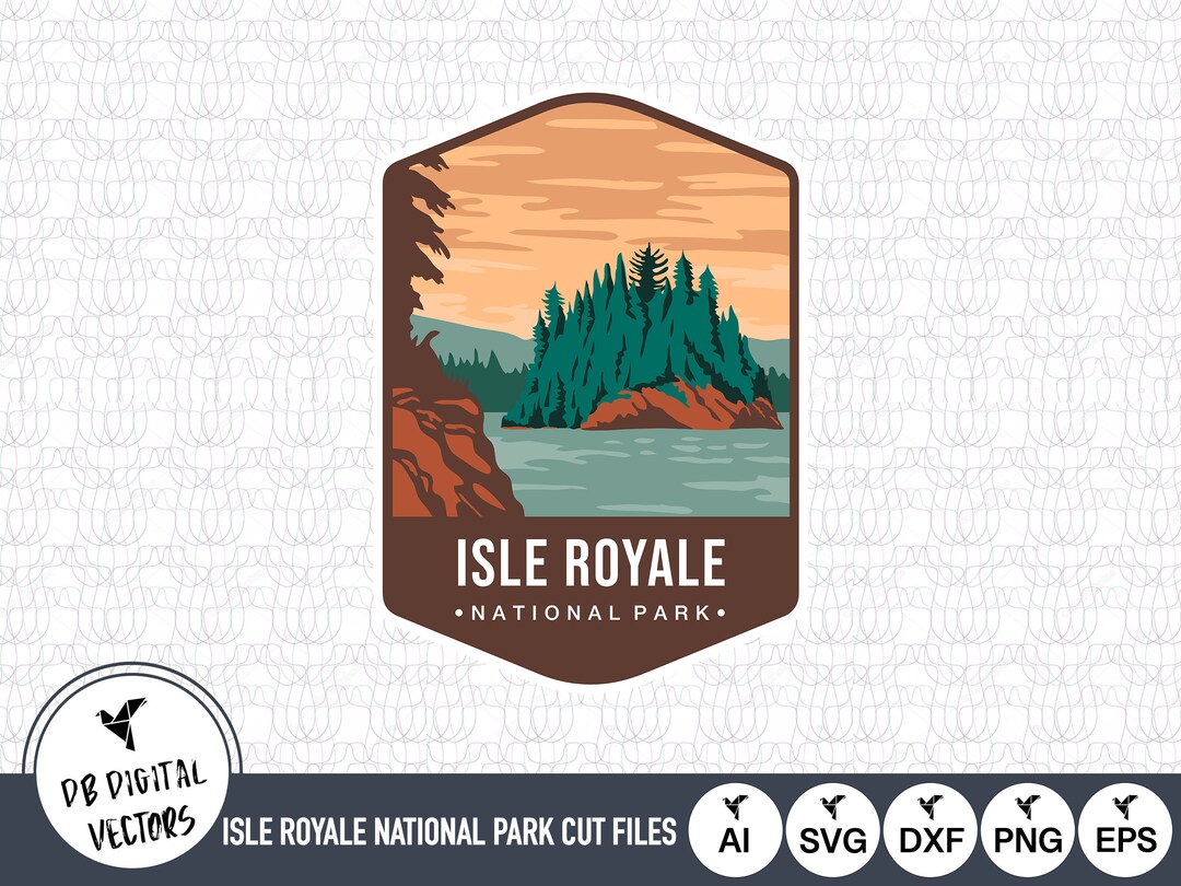 Isle Royale National Park Emblem SVG Files | Isle Royale National Park ...