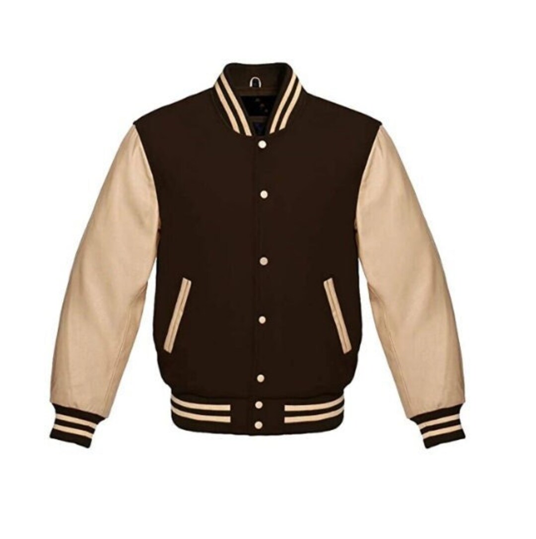 Brown Varsity Letterman Jacket for Winter - Etsy