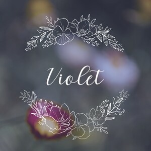Violet Wreath Clipart/flower Wreath Svg/floral Wreath - Etsy