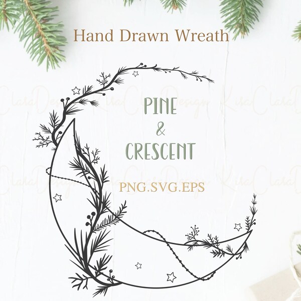 Crescent Wreath - Etsy