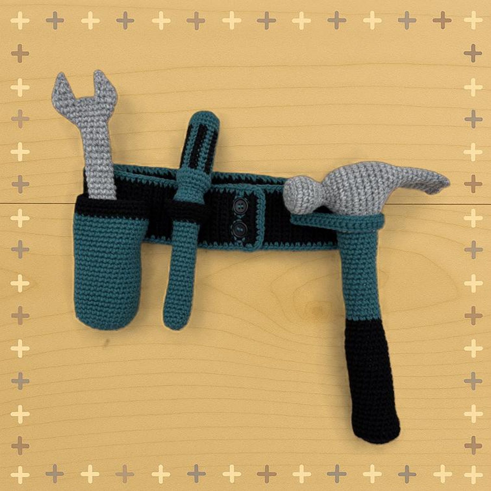 Crochet Pattern – Play Tool Set | Toolbelt With Hammer, Spanner ...
