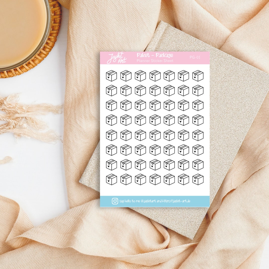 Package Icon Stickers Mini Icon Planner Stickers Minimalist Planner ...