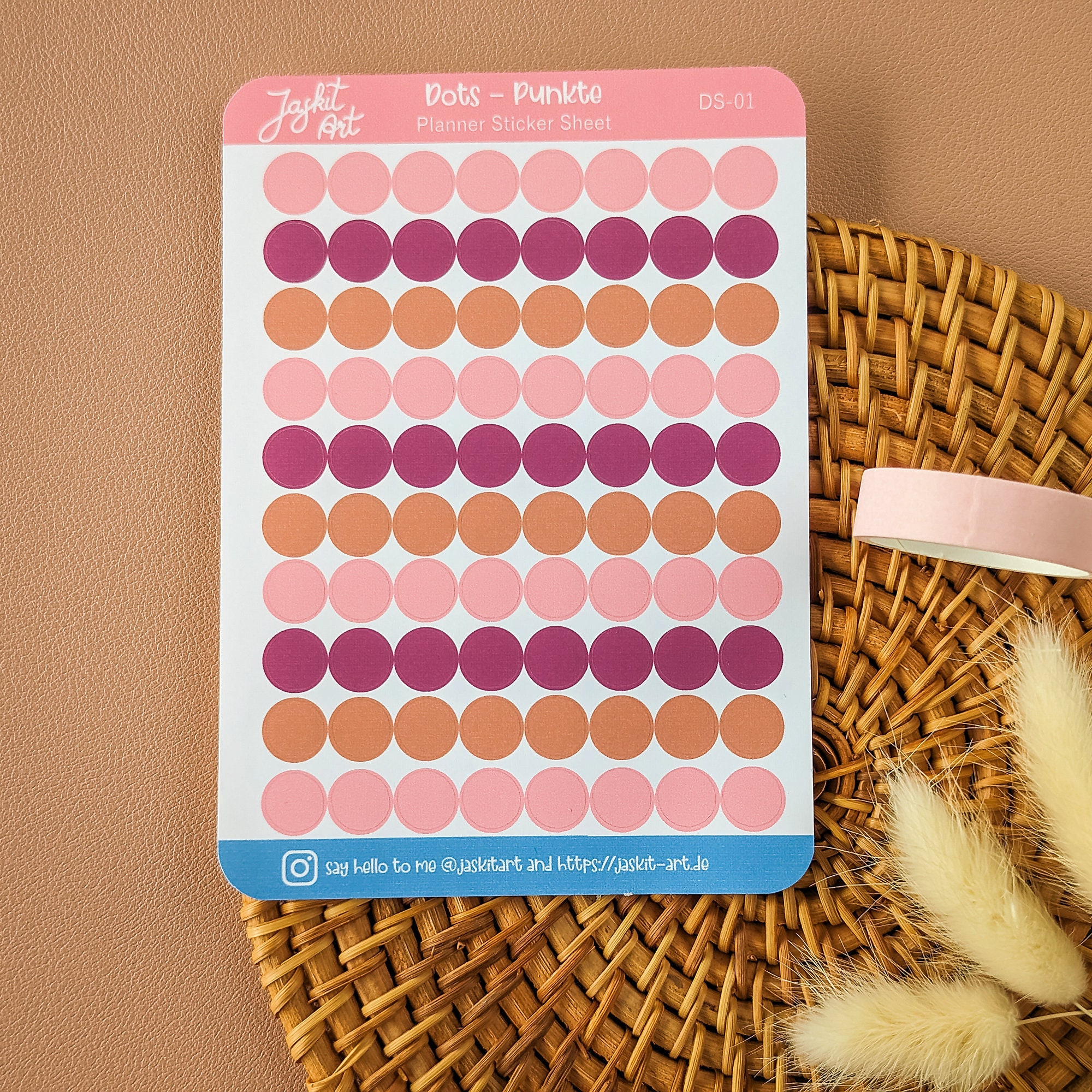 Mini Dots Planner Stickers Minimal Sticker Sheet Punkte Sticker Sheet ...