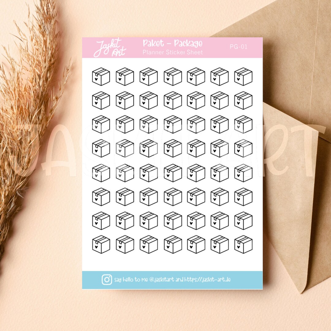 Paket Icon Sticker Mini-Symbol Planer Aufkleber - Etsy Schweiz