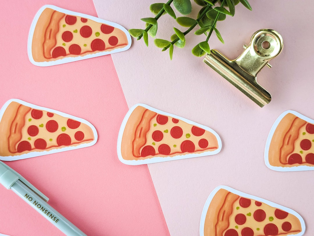 Pizza Sticker Laminated Pizza Slice for Pizza Night Planner Stickers ...