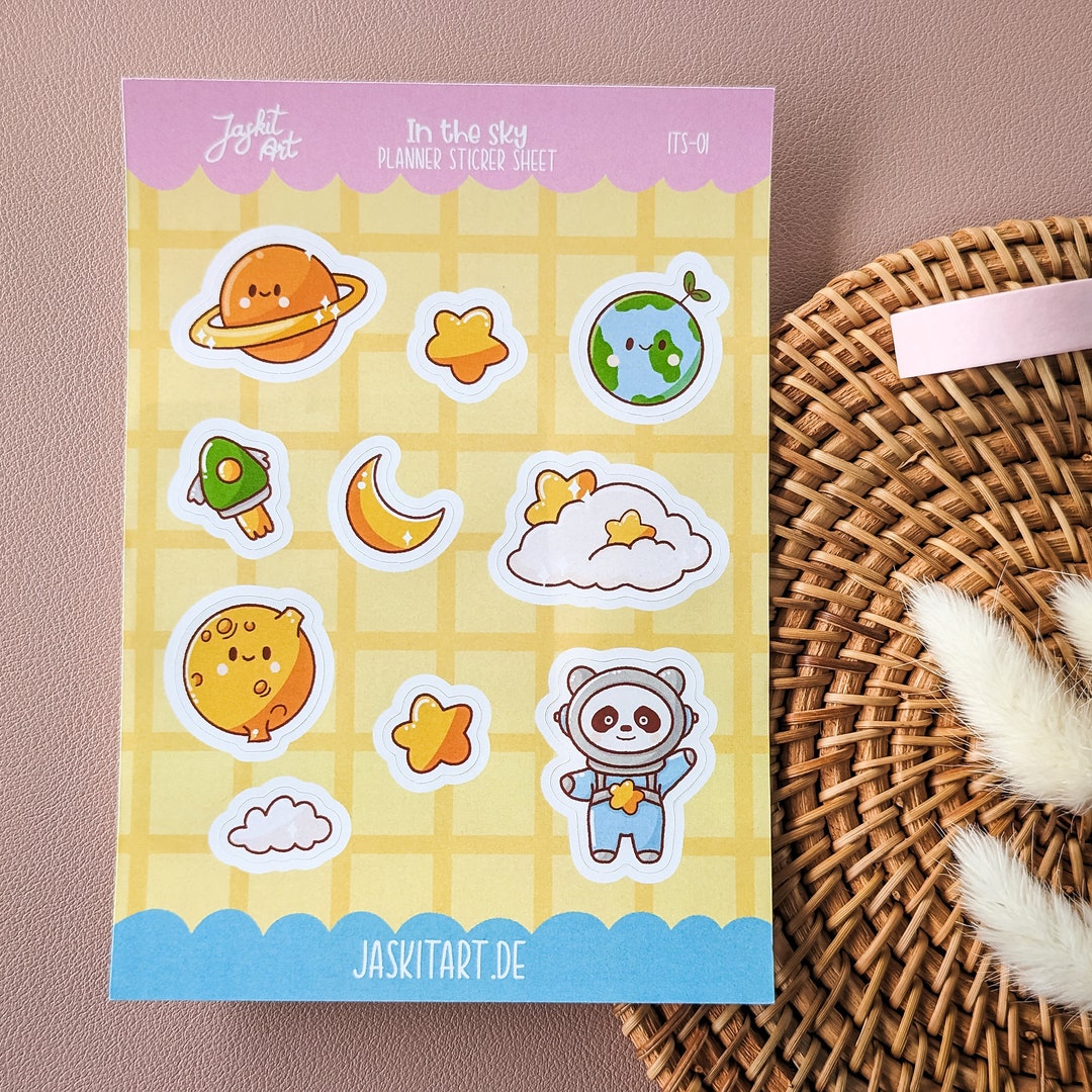 Celestial Sticker Set - Stickers, Journal Stickers, Planner Stickers ...