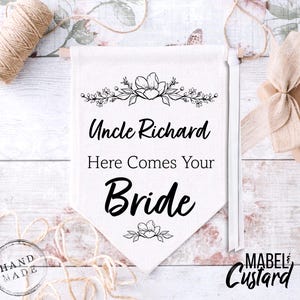 Here Comes Your Bride Sign, Page Boy Sign, Flower Girl Sign ...